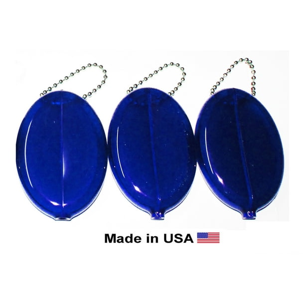 3 Blue Oval Squeeze Purses | Organize Small Items, Change, Keys | For ...