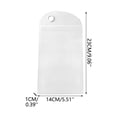 Amketima Waterproof PVC Zip Lock Bags with Hang Hole Reusable Pouch for ...