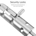 Spring Loaded Slide Bolt Sliding Door Lock Latch Bedroom Bar - Walmart.com