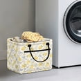 Bulopur Cute Quilted Laundry Basket for Bedroom Lemon Storage Basket ...