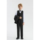 Lolanta Kids Tuxedo Suit, 5 Piece Set, Formal Wear for Boys, Cotton ...
