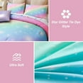 NTBED Kids & Teenagers Gradient Glitter Bedding Set, Full Size Rainbow ...