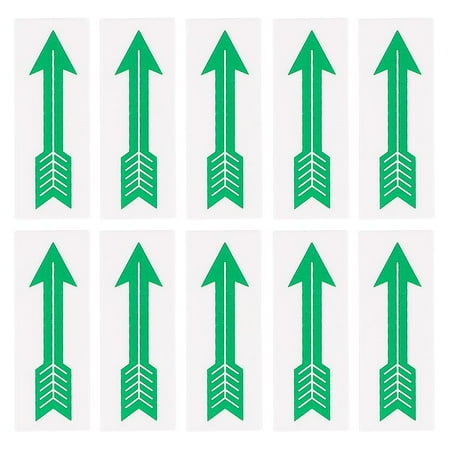 10pcs Arrow Sign Pipeline Direction Stickers Arrow Warning Sticker ...