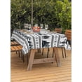 Bear Moose Rectangle Outdoor Tablecloth with Umbrella Hole Country ...