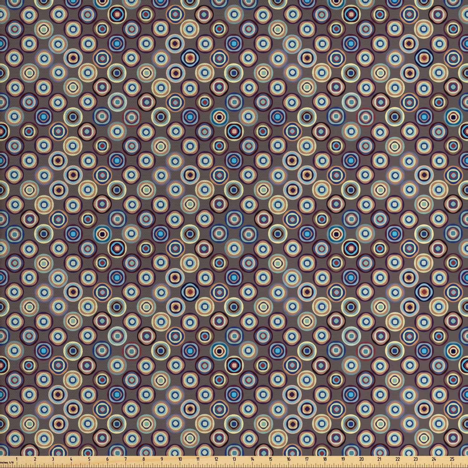 Geometric Fabric by the Yard Upholstery, Disc Shaped Circular Gradient ...