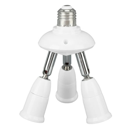 Light Socket Splitter Adapter, 360 Degree Adjustable Light Bulb Socket ...