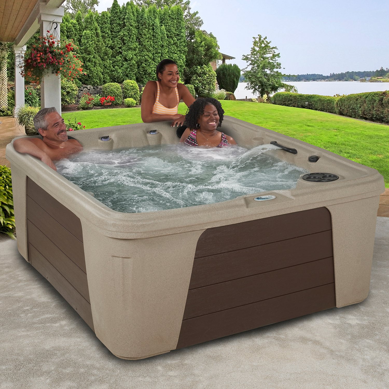 Everlast Spas Lakewood 5-Person 54-Port 28-Jet Lounger Spa - Samsclub.com