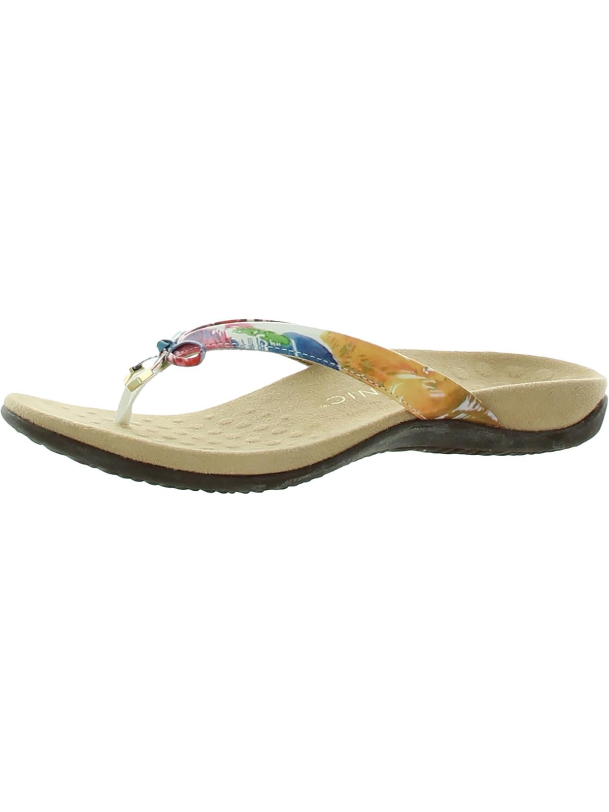 Vionic Womens Bella II Patent Orthaheel Slide Sandals - Walmart.com