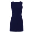 ANINEO Summer Dresses For Women Sleeveless Boat Neck Mini Slim Fit ...