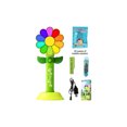 Bubble Machine for Kids Automatic Flower Bubble Toy with Colorful ...