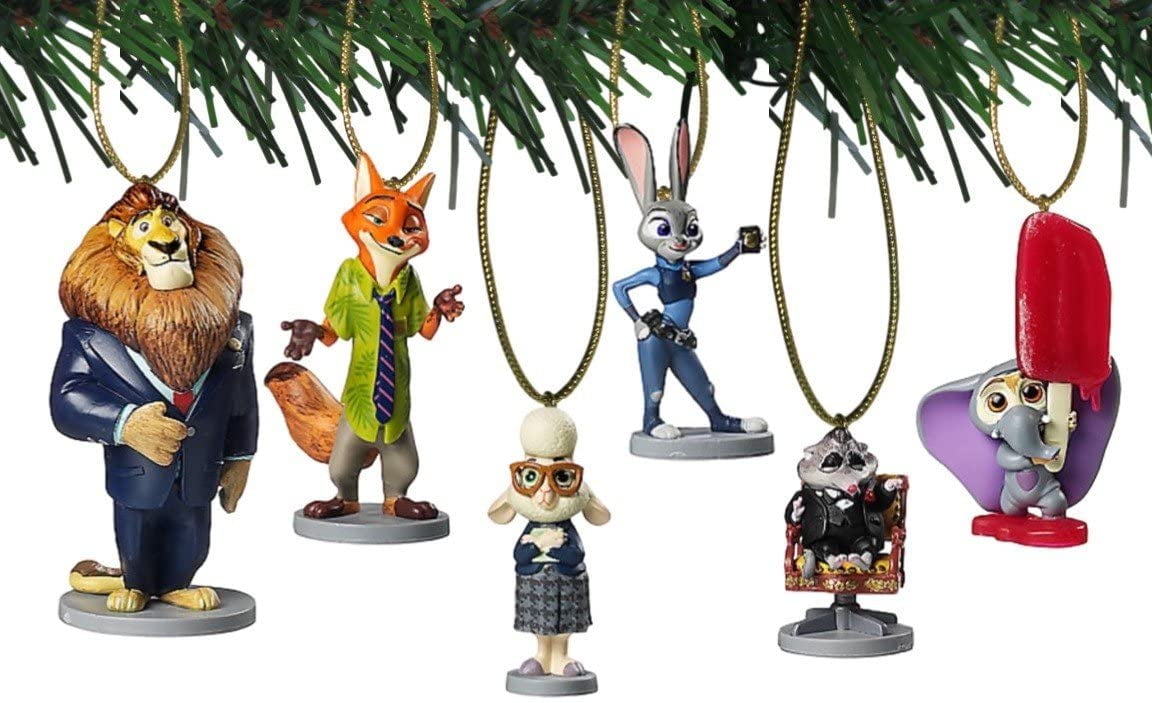 Charateristix Disney Zootopia 6pc Ornament Set - Walmart.com