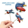 10 Pcs Airplane Cake Toppers Cupcake Toppers Creative Cake Picks Baby ...