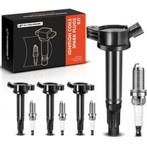 A-Premium Set of 4 Ignition Coil Pack and Iridium Spark Plugs ...