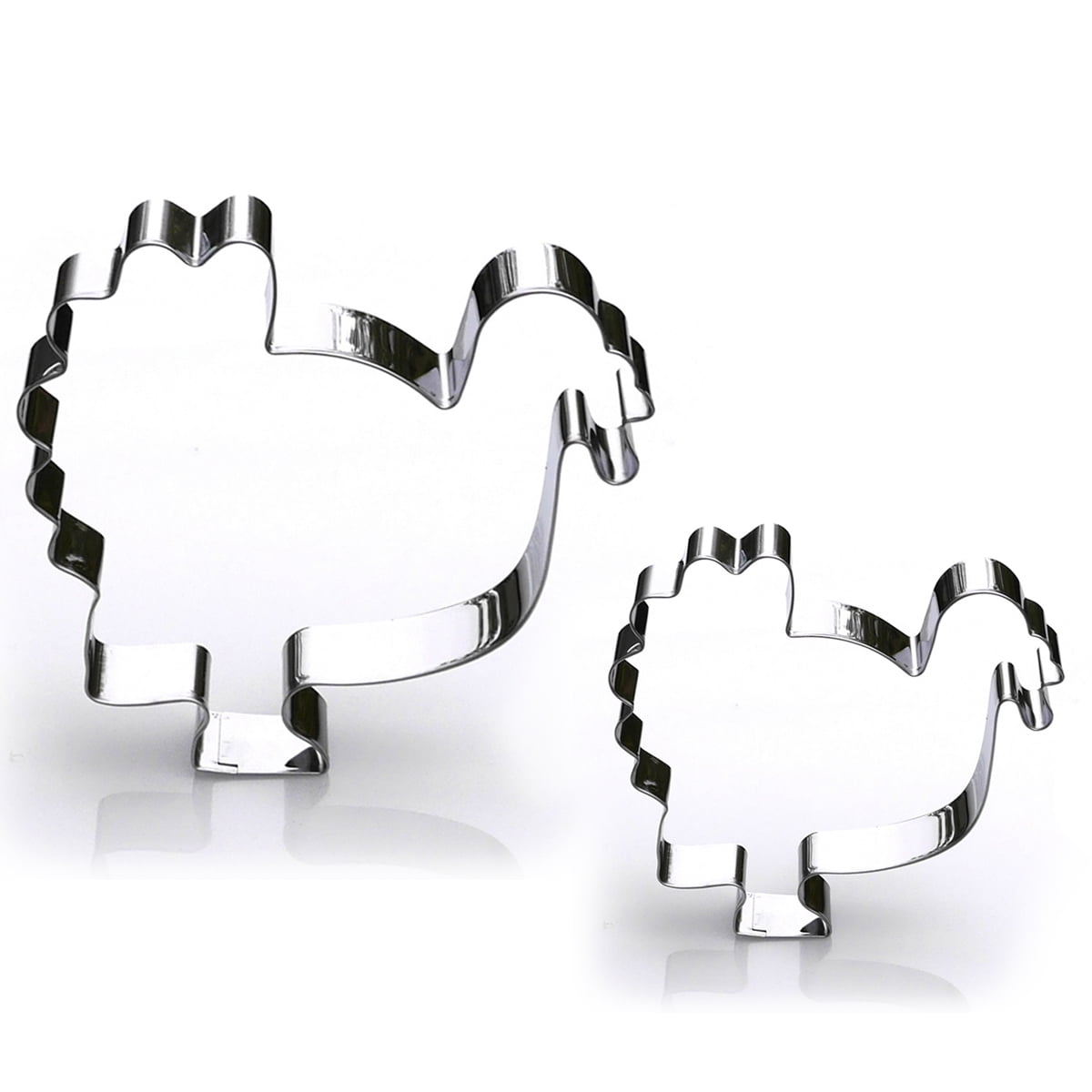 Turkey Cookie Cutter Set, 2 Piece, Stainless Steel - Walmart.com ...