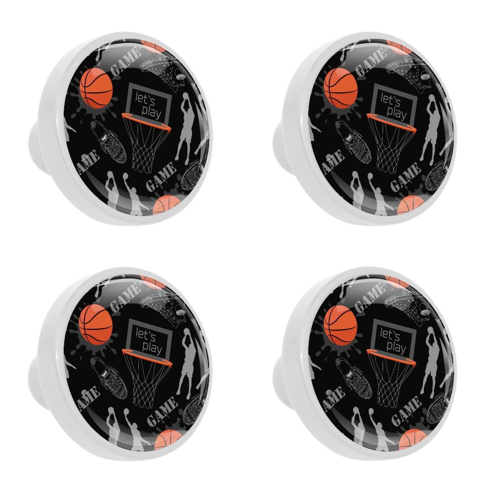 4 Pcs Basketball Let's Play Knobs for Kitchen Cabinet Cupboard Dresser ...
