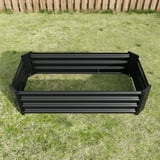 Yoneston Galvanized Raised Garden Beds 4x2x1ft Rectangle Metal Garden ...