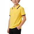 CAIVO Blouse Cool Summer Short Sleeve Polo Shirt For Boys With Classic ...