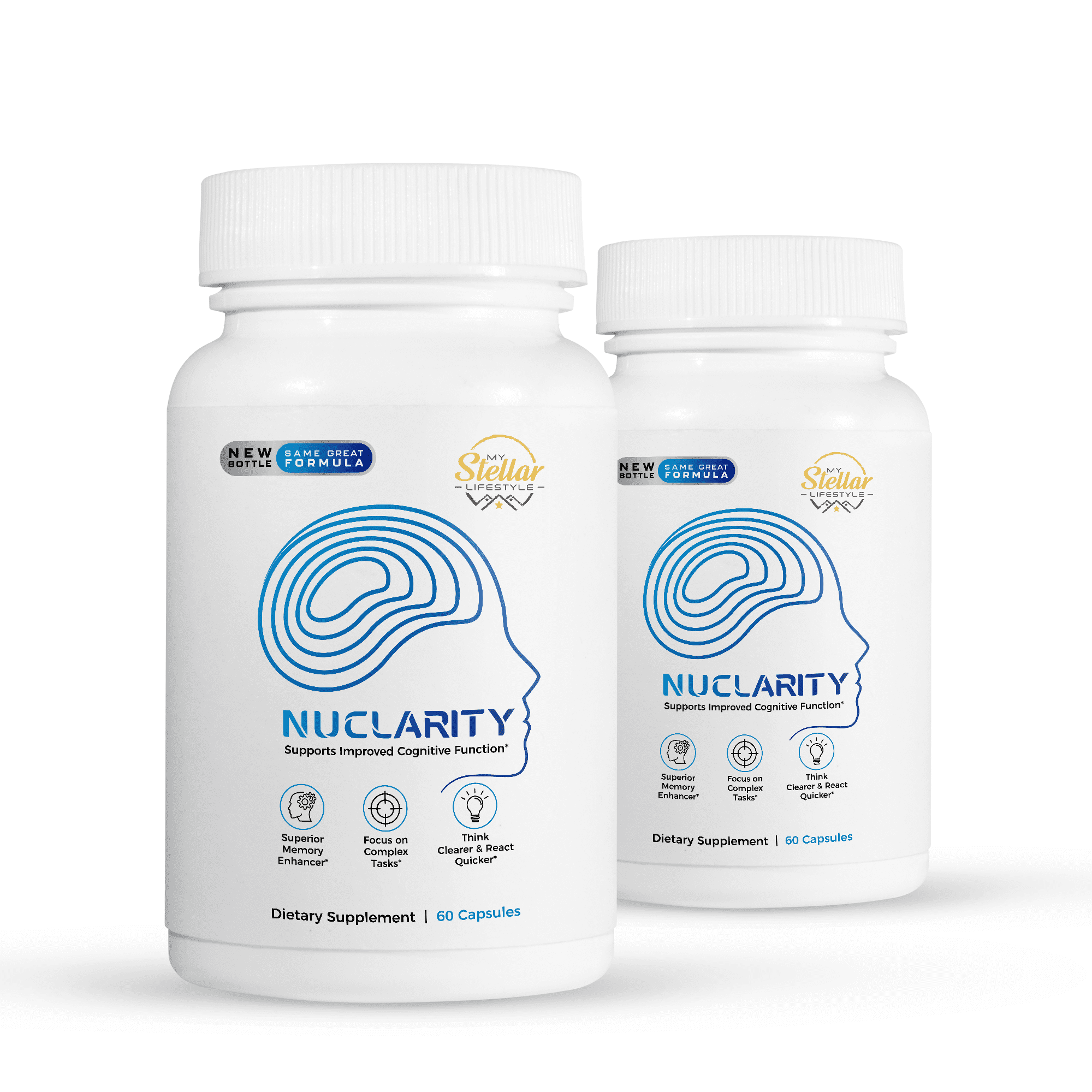 2 Pack NuClarity, supports improved cognitive function-60 Capsules x2 ...