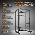 Power Cage,1600lbs Multi-Function Power Rack with Adjustable Cable ...