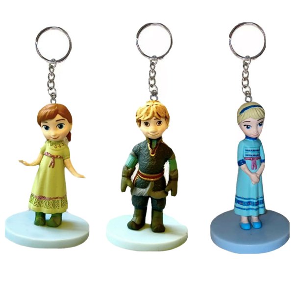 Animator Toddler Princess ANNA Elsa Kristoff PVC Key Ring Keychain ...