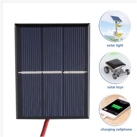 Volkmi 1pcs abs 0.65W 1.5V solar panel with wire solar glue board DIY ...