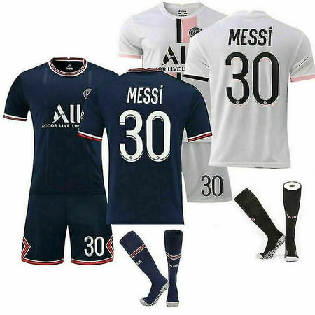 psg Messi #30 Home/away Football Kit Soccer Jersey Training Shirt Kit ...