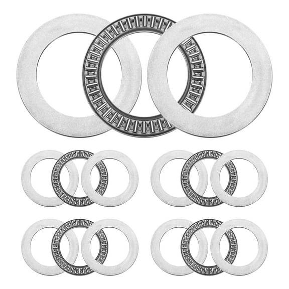 Uxcell AXK1226 Thrust Needle Roller Bearings 12x26x2mm Chrome Steel ...