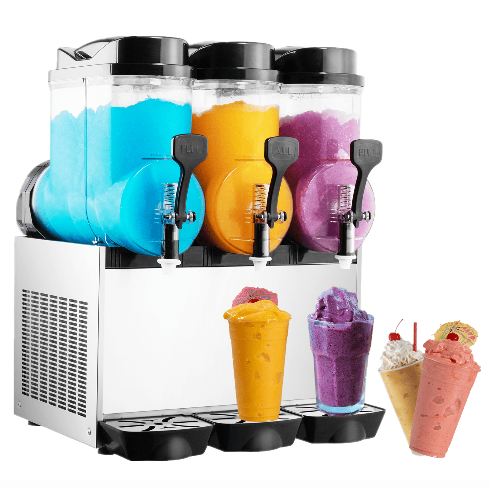 TECSPACE Commercial Slushy Machine - 3 Tank, 45L, Nepal | Ubuy