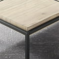 Steve Silver Oaklee Honey and Dark Grey Finish Mixed Media End Table ...