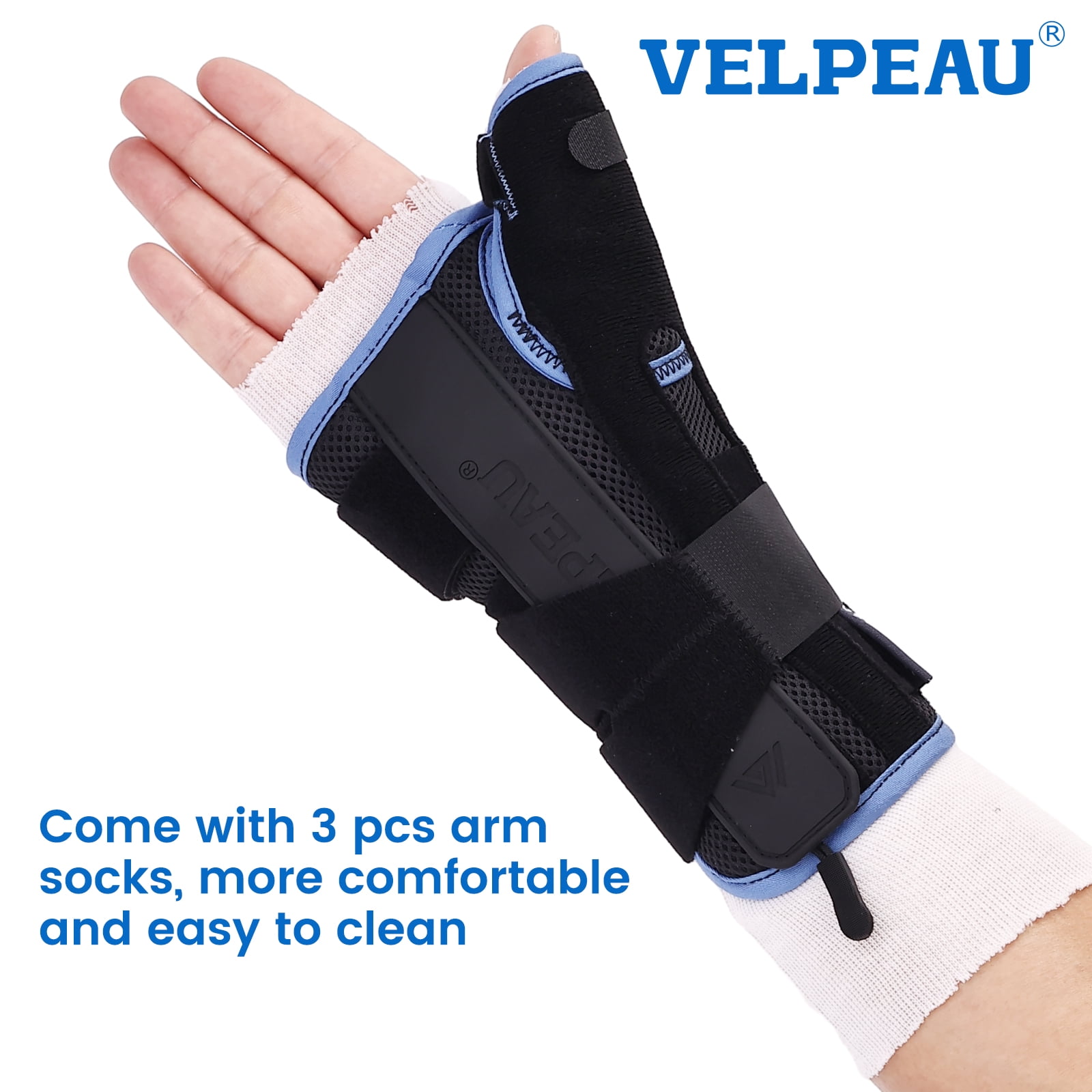 VELPEAU Wrist Brace with Thumb Spica Splint (Right Macao | Ubuy