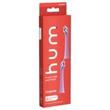 Colgate Hum Adult Toothbrush, Clean Bristle, 2 Pack Purple Replacement ...