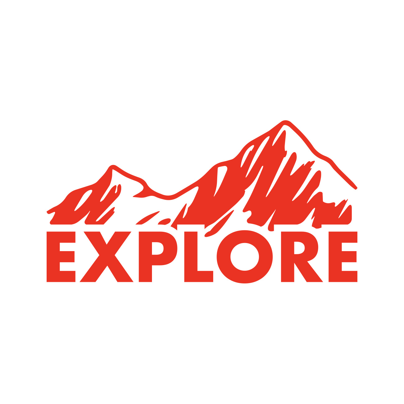 Explore Mountains Sticker Decal Die Cut - Self Adhesive Vinyl ...