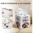 UYGDUY-Cute Dachshund Tissue Box Cover Square, Wiener Dog Cube Case for ...