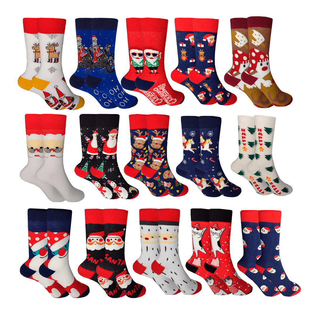 Calcetas Navideñas Largas Mauya Moda Loca Unisex 10 Pares | Walmart en ...