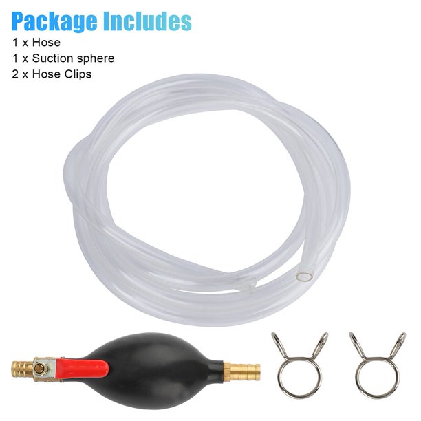 Gas Transfer Siphon Pump Gasoline Siphone Hose Oil Water Fuel Transfer ...