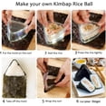 2PCS Clear Large Onigiri &Triangle Rice Ball Mold for Sushi – Non-Stick ...