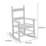 Jack Post Small Child Size White Rocking Chair, Classic Wooden Youth ...