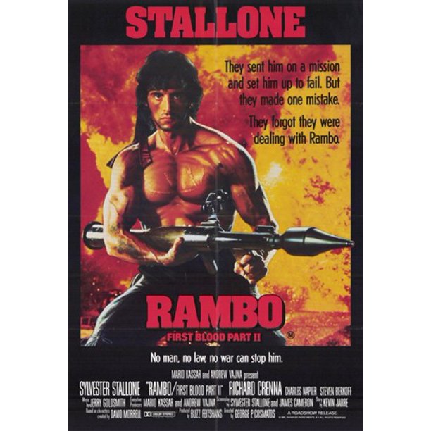 Rambo First Blood Part 2 Movie Poster (11 x 17) - Walmart.ca