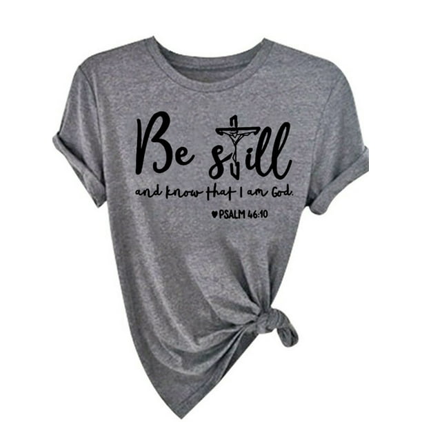 Sysea Women Christian T Shirt Religious Shirts Faith Shirts Bible
