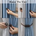 2 Pack Black Strong Magnetic Curtain Tiebacks Outdoor Elegant ...