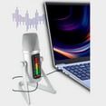 JY-U14 USB Condenser Mic Professional Gaming Capacitor Microphone Kit with Desktop Stnad Type-C ...