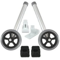 Drive Medical Walker Wheels with Two Sets of Rear Glides, for Use with ...