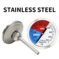 Roastove Outdoor BBQ Thermometer 2" Temperature Gauge for Grill Pit ...