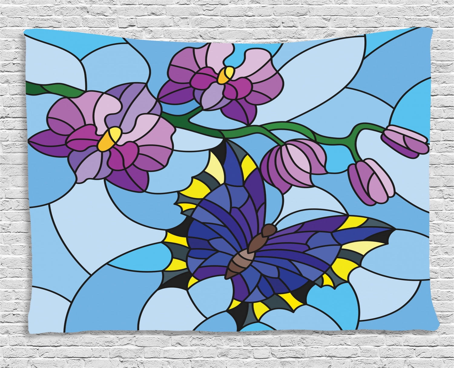 Orchids Tapestry, Vibrant Paradise Blossom Flourishing Branches ...