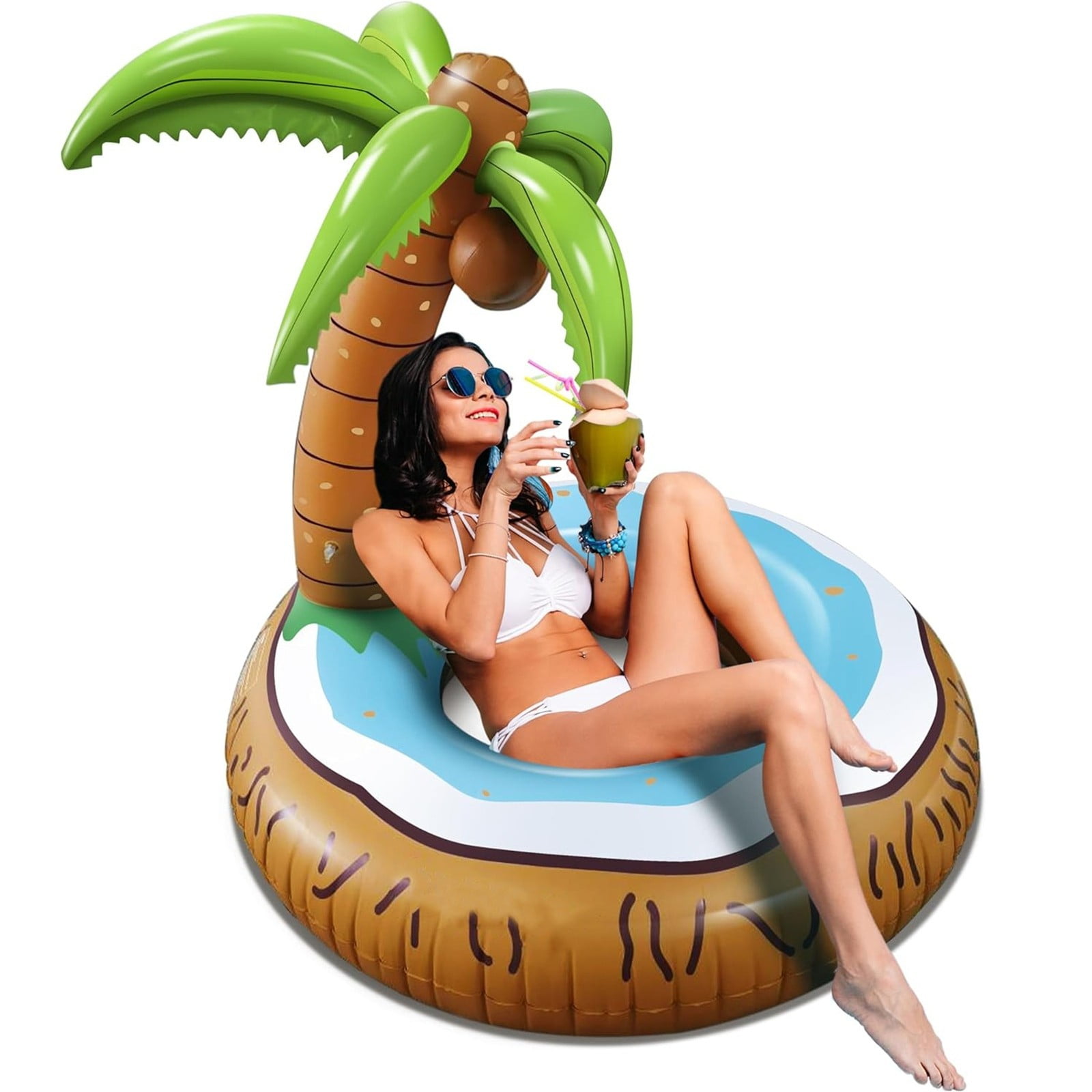 Click here for Wifklsiipg Coconut Tree Inflatable Floating Green... prices