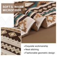 Brown Queen Size 7 Piece Bed-in-a-Bag Bohemian Geometric Striped ...