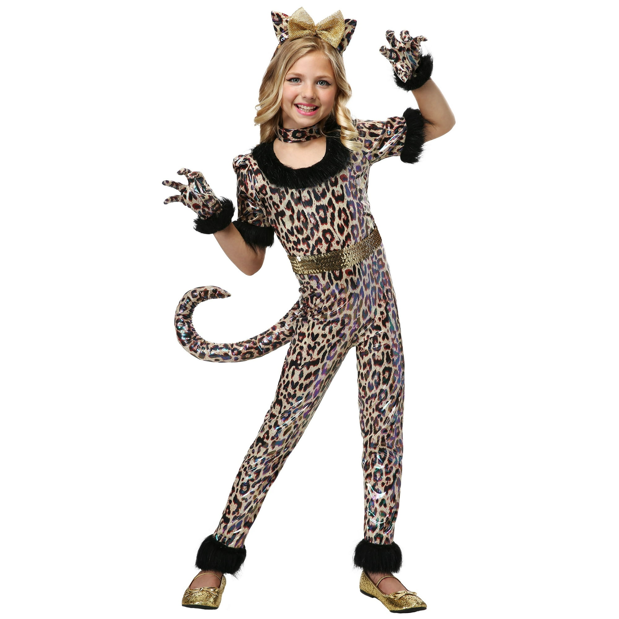 Click here for Fun Costumes Girls Leopard Jumpsuit S prices