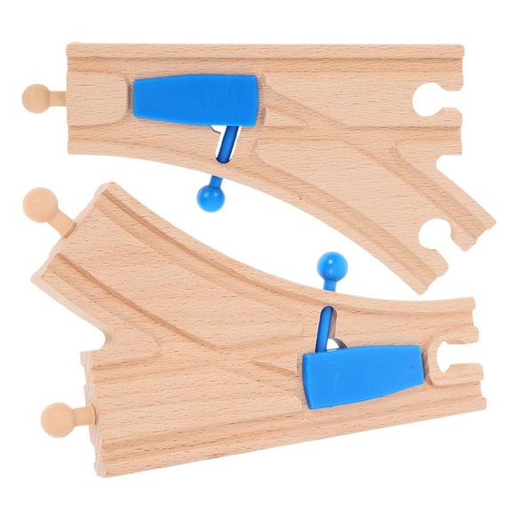 Right Track Toys Wooden Train Track 52 Piece Set - Wood Rail Connection ...