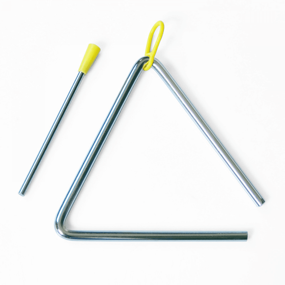 Triángulo musical, instrumento musical de percusión Triángulo de acero ...