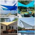 BIEXU Paradise 27' x 27' x 27' Sun Shade Sail Triangle Canopy ...